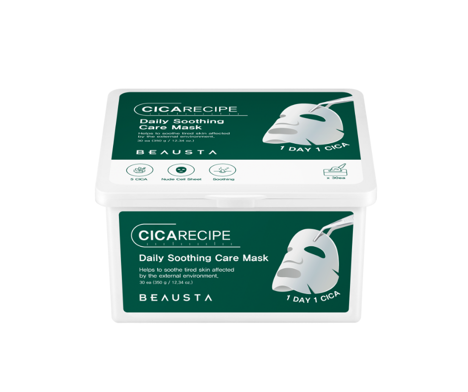 CICA RECIPE DAILY SOOTHING CARE MASK | Beauty Secrets